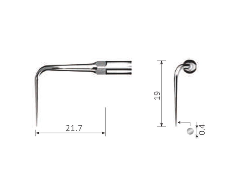 Inserto perio titânio compatível ablator SINE WAVE DRIVE P50R PSR P21RE