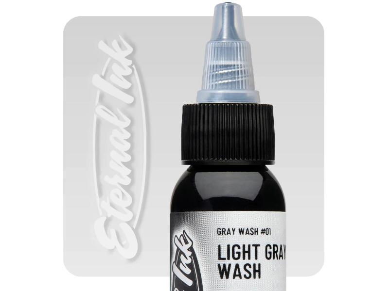 Pigmento artístico no apto para tatuajes LIGHT GRAY WASH Eternal 30ml