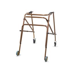 Aluminum walker with 4 wheels
