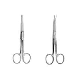 FINE surgical scissors, 12 cm / 4.7 in, S/S