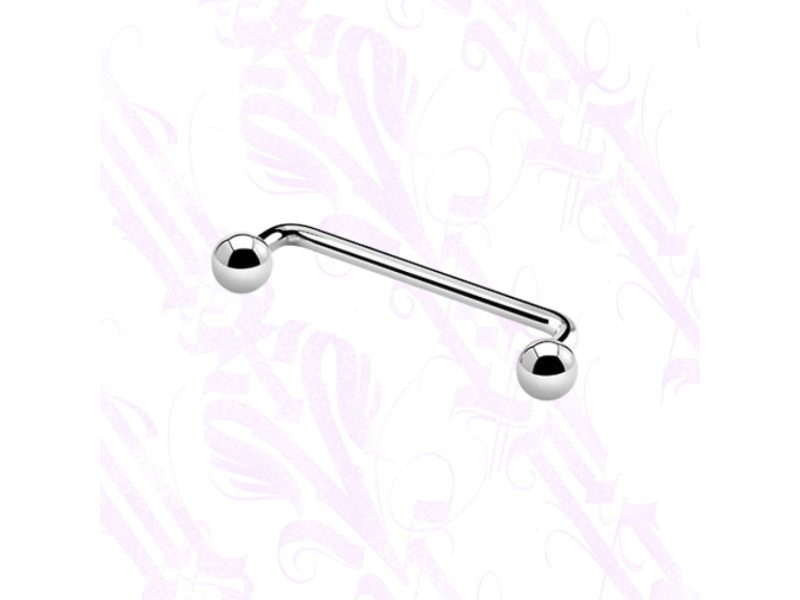 Piercing Surface barbell de acero quirúrgico 1,6mm y bola de 5mm